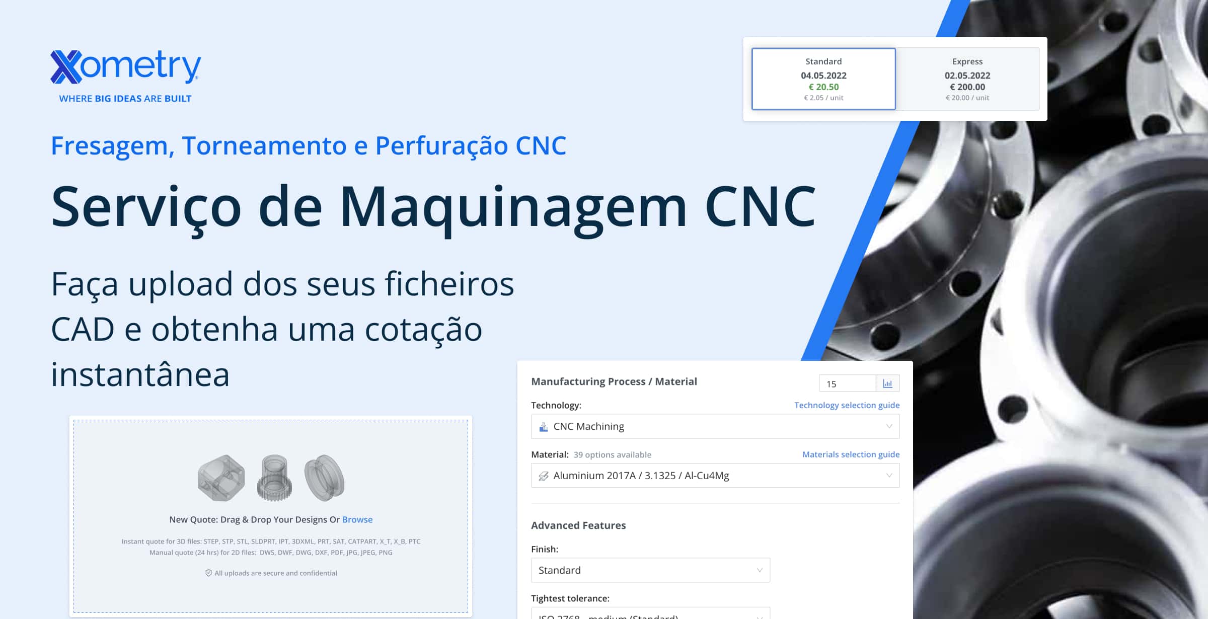 Serviços Online de Maquinação CNC | Xometry Europe