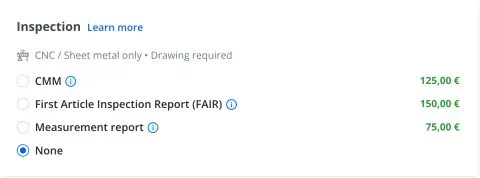 Certifications and Inspection Reports | Xometry Europe
