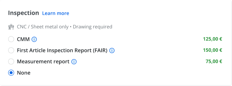 Certifications and Inspection Reports | Xometry Europe